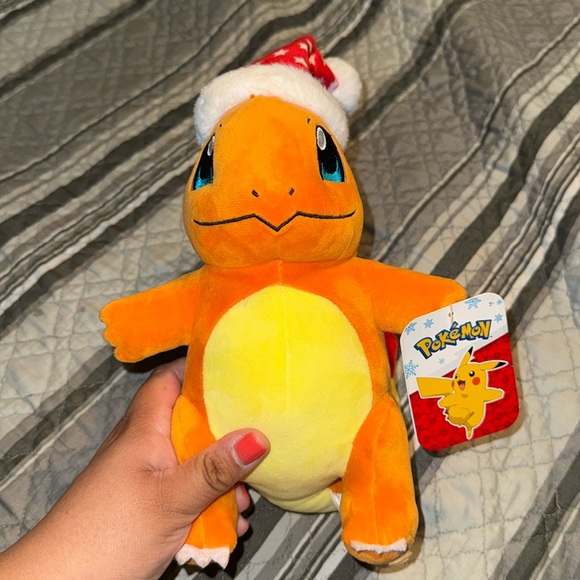 Pokemon | Toys | Pokmon 9 Charmander Christmas Santa Hat Plush Toy ...